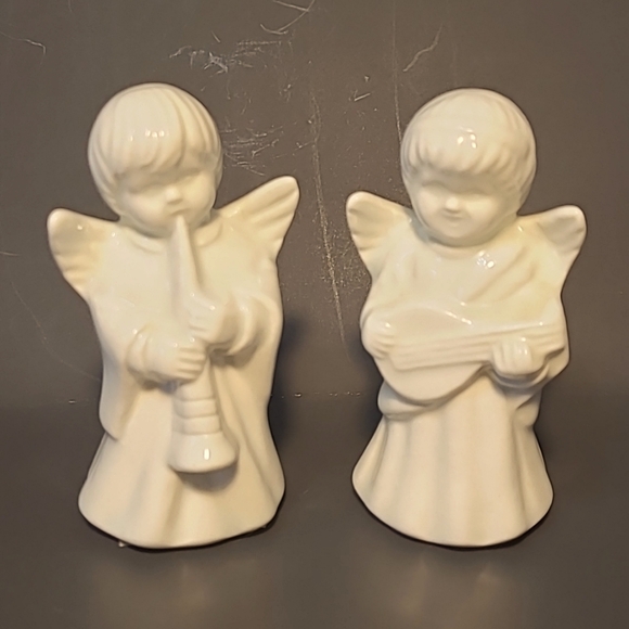 Accents | Vintage Angels With Musical Instruments | Poshmark